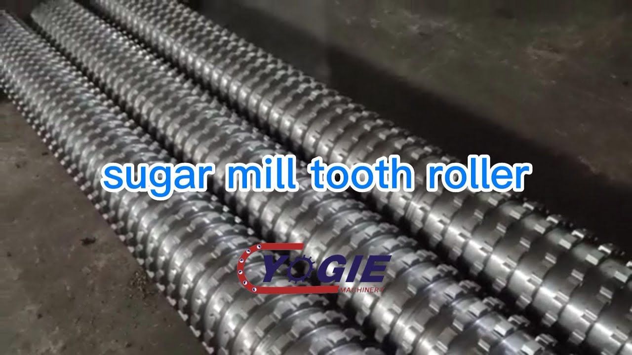 sugar mill tooth roller - YouTube