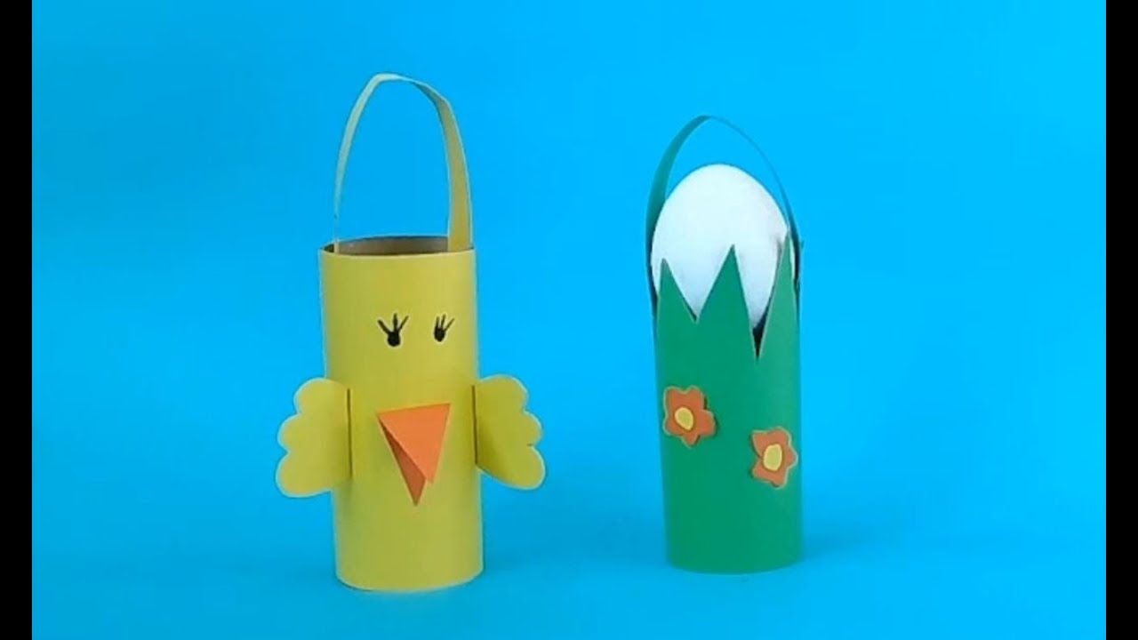 Make a egg holder - DIY Easter craft - Paasknutselen - YouTube