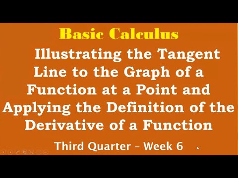 Derivative of a Function || Pre-Calculus || Quarter 1/3 Week 6 - YouTube