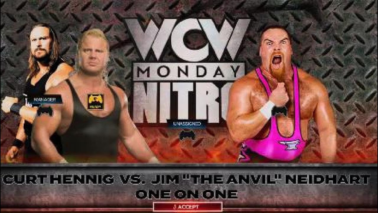 WCW2K24 February Week 3 WCW Nitro Match 2 Curt Hennig vs Jim Neidhart ...