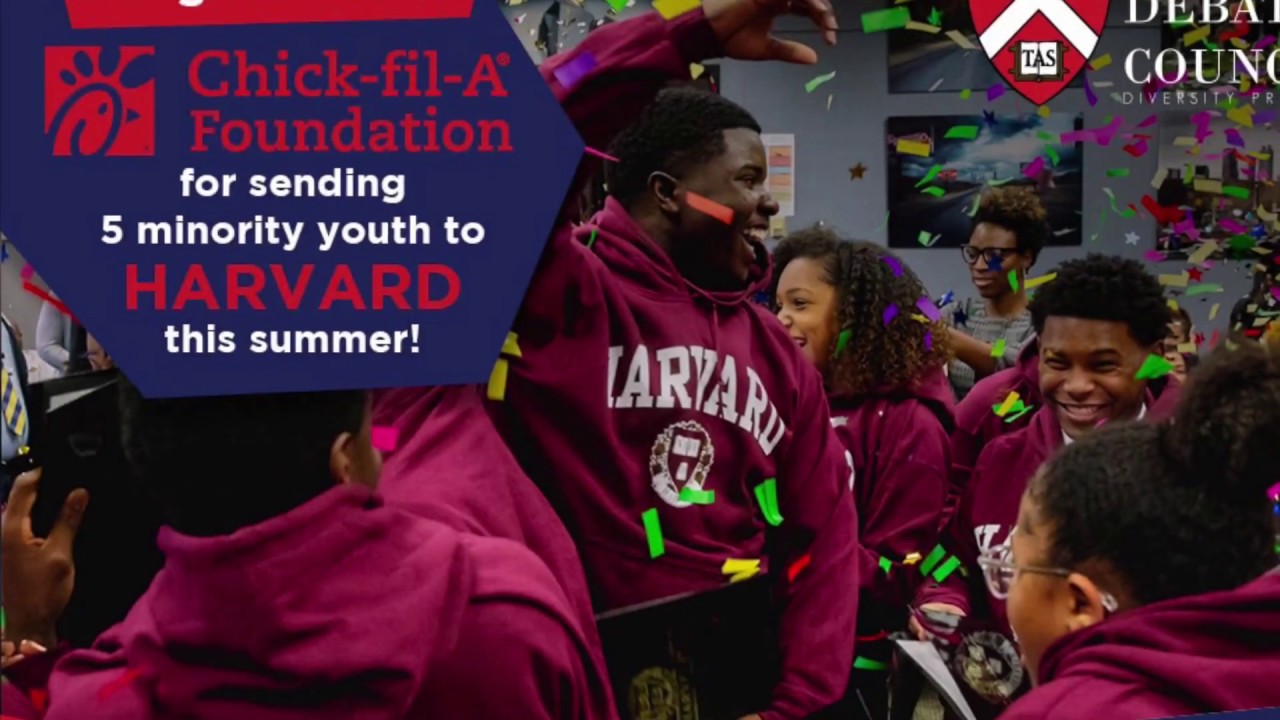 Harvard Scholarship Surprise Courtesy Of Chick Fil A Foundation - YouTube