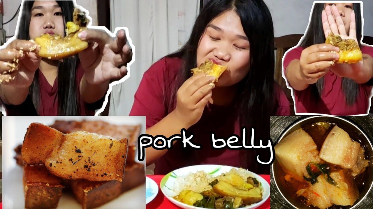 EATING PORK BELLY || Eating show || 7K Special Mukbang - YouTube