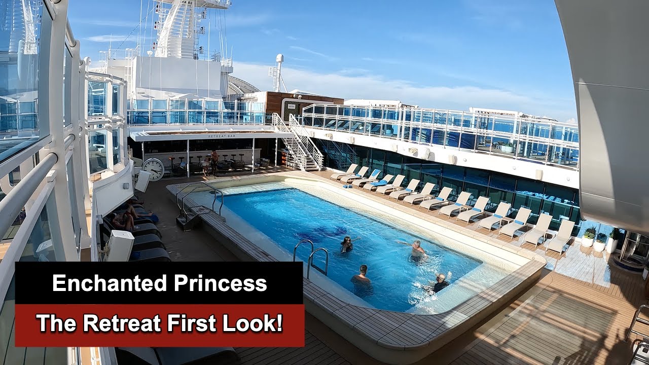 Enchanted Princess The Retreat - First Look | Inaugural Sailing | Solo ...