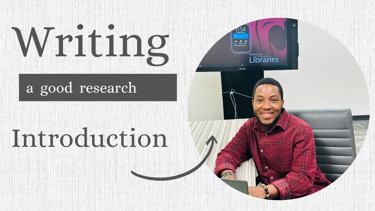 How to Write a Good Research Introduction or Background of Study - YouTube