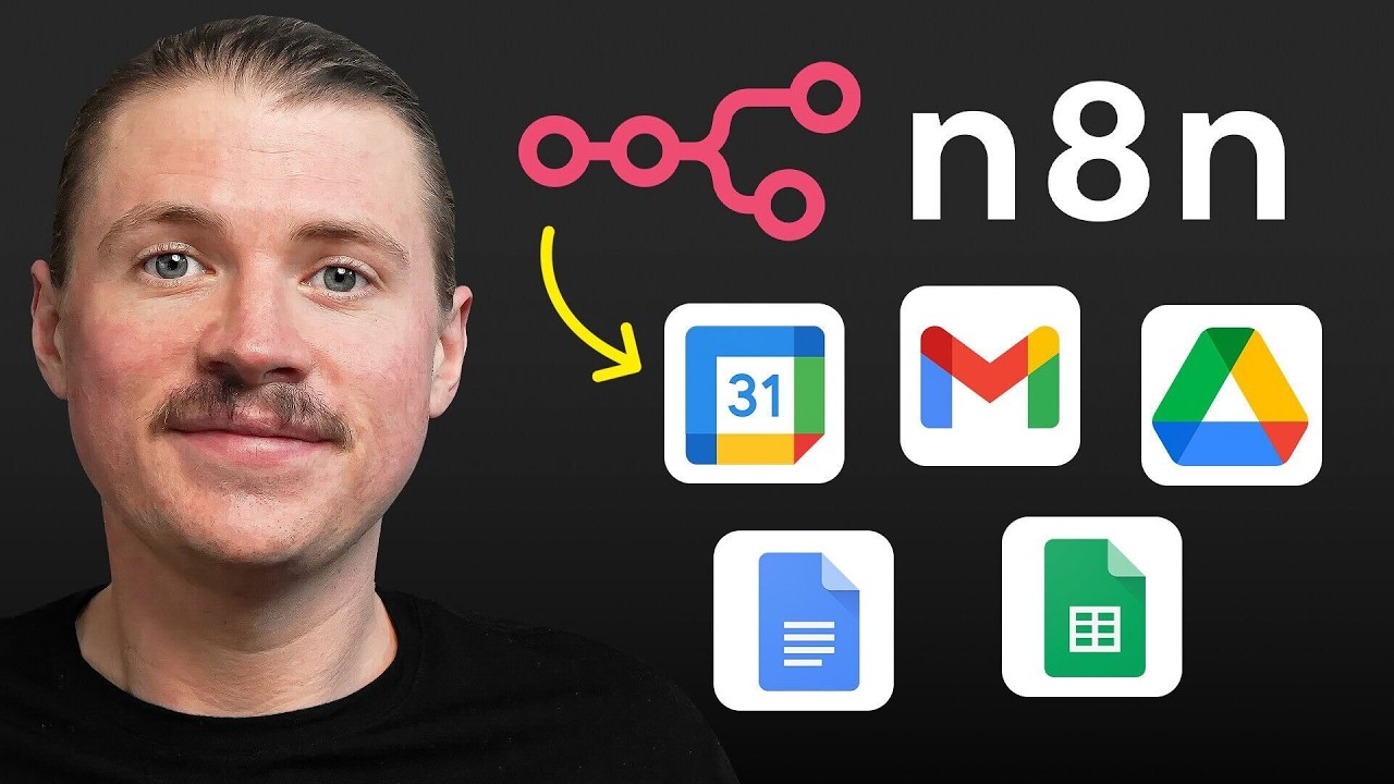 How to connect N8N to Gmail, Google Sheets, Drive, Docs, Calendar ...
