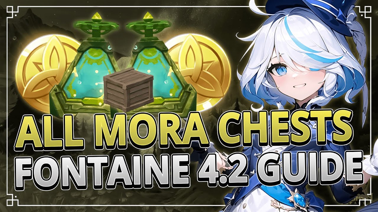 All 93 Mora Chests FONTAINE 4.2 (EASY GUIDE) | Genshin Impact 4.2 - YouTube