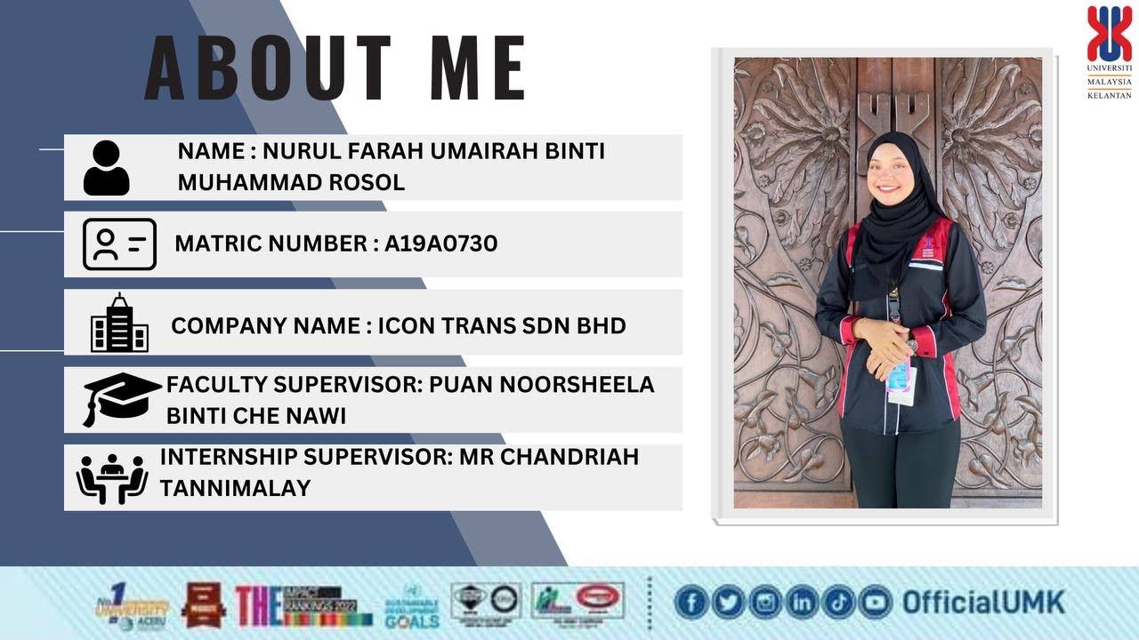 APT 4089 INDUSTRIAL TRAINING AT ICON TRANS SDN BHD - YouTube