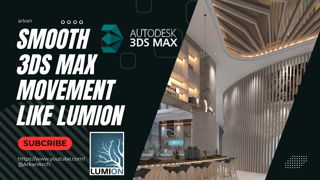 Smooth 3ds Max movement Like Lumion & Unreal Engine #movement #3dsmax # ...