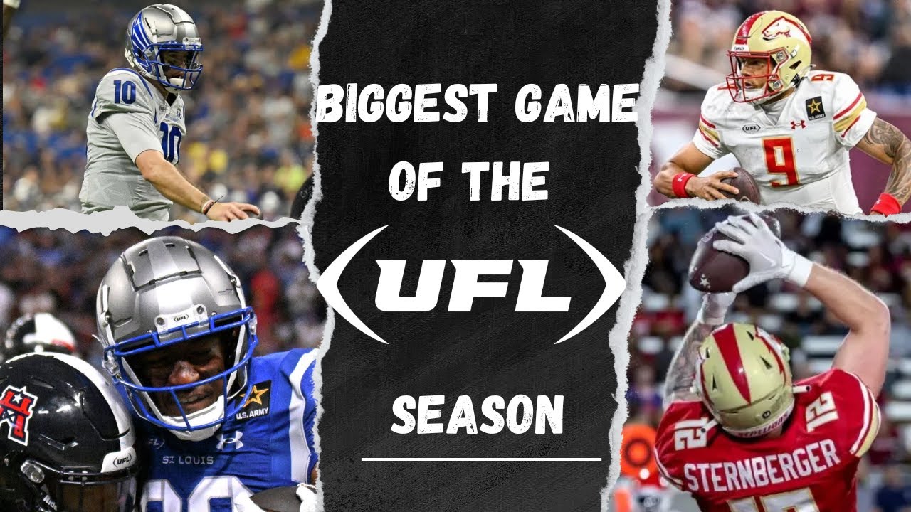 UFL Week 7 Analysis Biggest Game of the UFL Season - YouTube