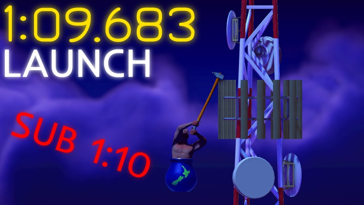 Getting Over It - 1:09.683 Launch - YouTube