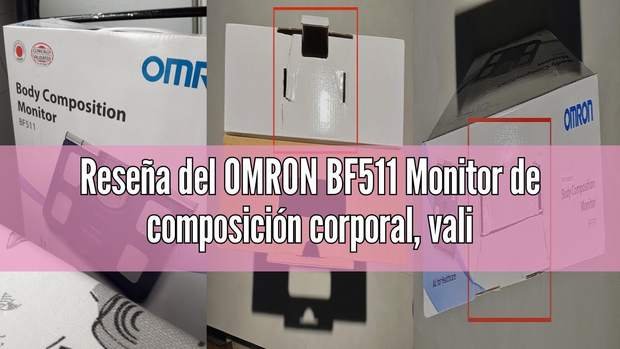Reseña del OMRON BF511 Monitor de composición corporal, validado clínicamente, con 8 sensores de ...