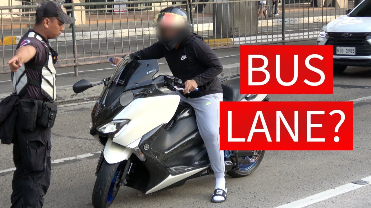 Apprehending violators of the exclusive EDSA bus lane - YouTube