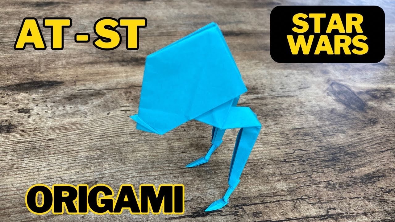 AT-ST Origami StarWars Tutorial | Masterful Origami AT-ST: Recreate the ...