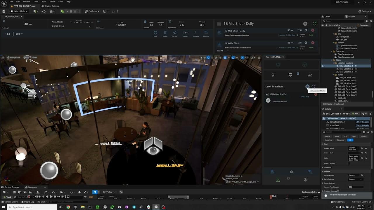 Level Snapshot System - Vp Toolkit Plugin Stage Widget - Unreal Engine 5 ICVFX Virtual ...