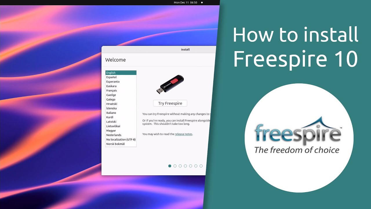 How to install Freespire 10 - YouTube