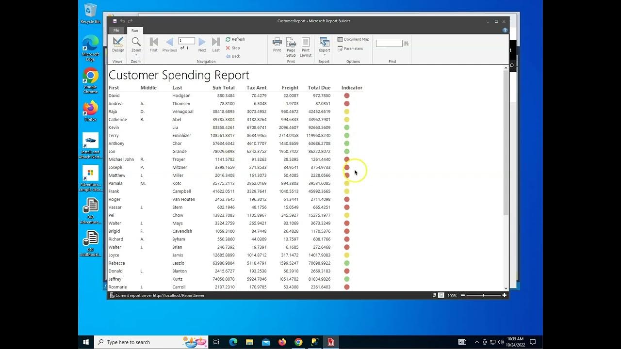 049 Adding Indicators In Report Builder - YouTube