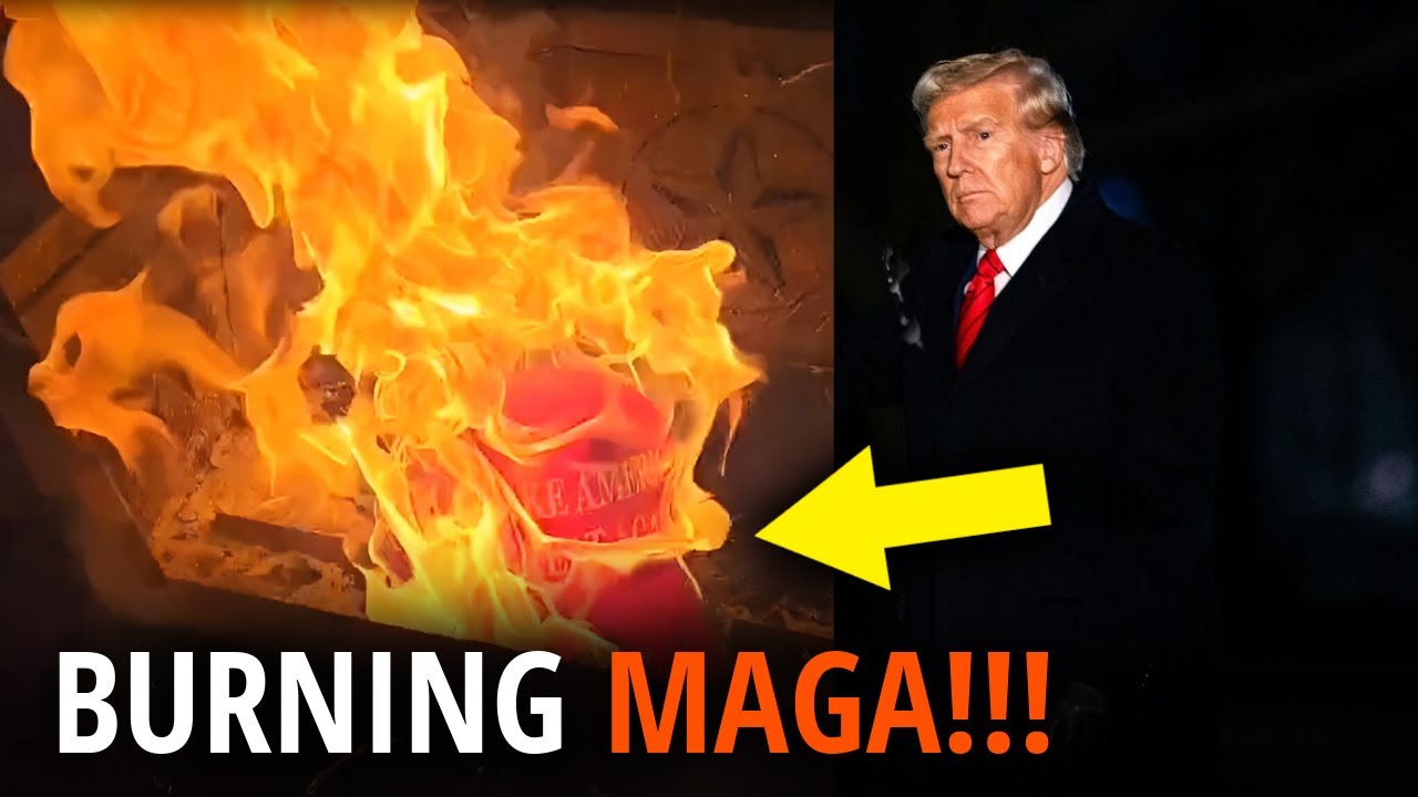 Trump Supporters Are Burning Their MAGA Hats And Gear - YouTube