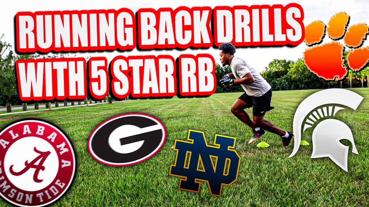 Top RB drills | How become a 5 Star RB | Tutorial on how to do running ...