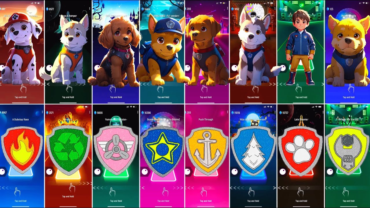 Paw Patrol ANIME All Video Megamix MARSHALL VS ROCKY VS SKYE VS CHASE ...