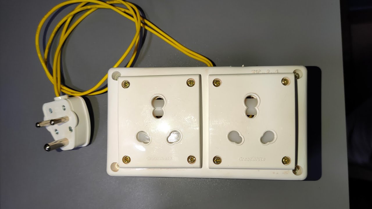 Electric extension board wiring connection || How to make Extension ...