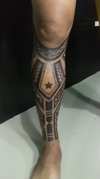 freehand polynesian wrap around - YouTube