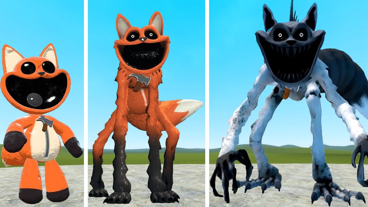 EVOLUTION OF CURSED FORGOTTEN FOX POPPY PLAYTIME CHAPTER 3 In Garry's ...