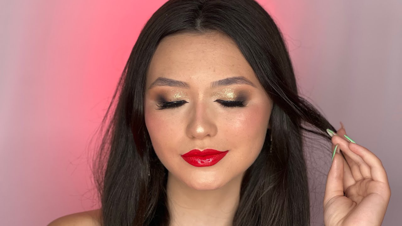 ESFUMADO LINDO COM BATOM VERMELHO - LIVE BELLA MAKEUP - YouTube