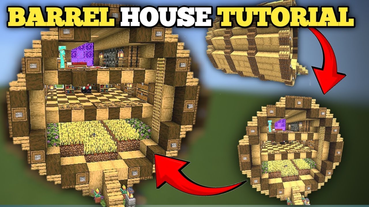 I Built a Barrel House in# Minecraft - YouTube