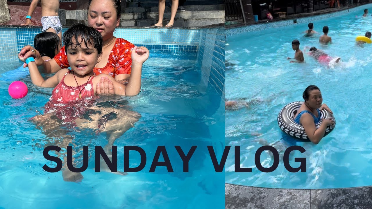 Sunday vlog| Nani haru sanga Swimming pool🏊‍♀️|fun| Ani Didi kho ghar ...