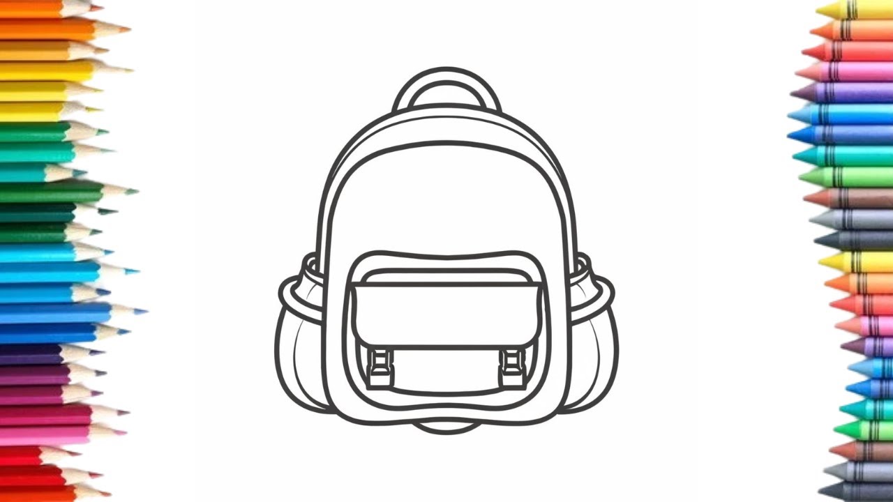 Learn How to draw bag sketch on white paper | Bag Drawing | For Kids ...