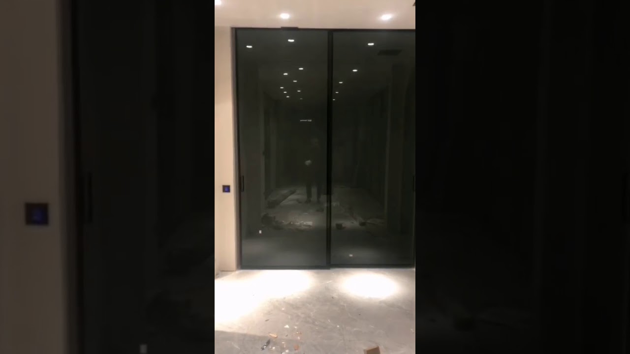 Voice control automatic sliding door operator. Smart home automation ...