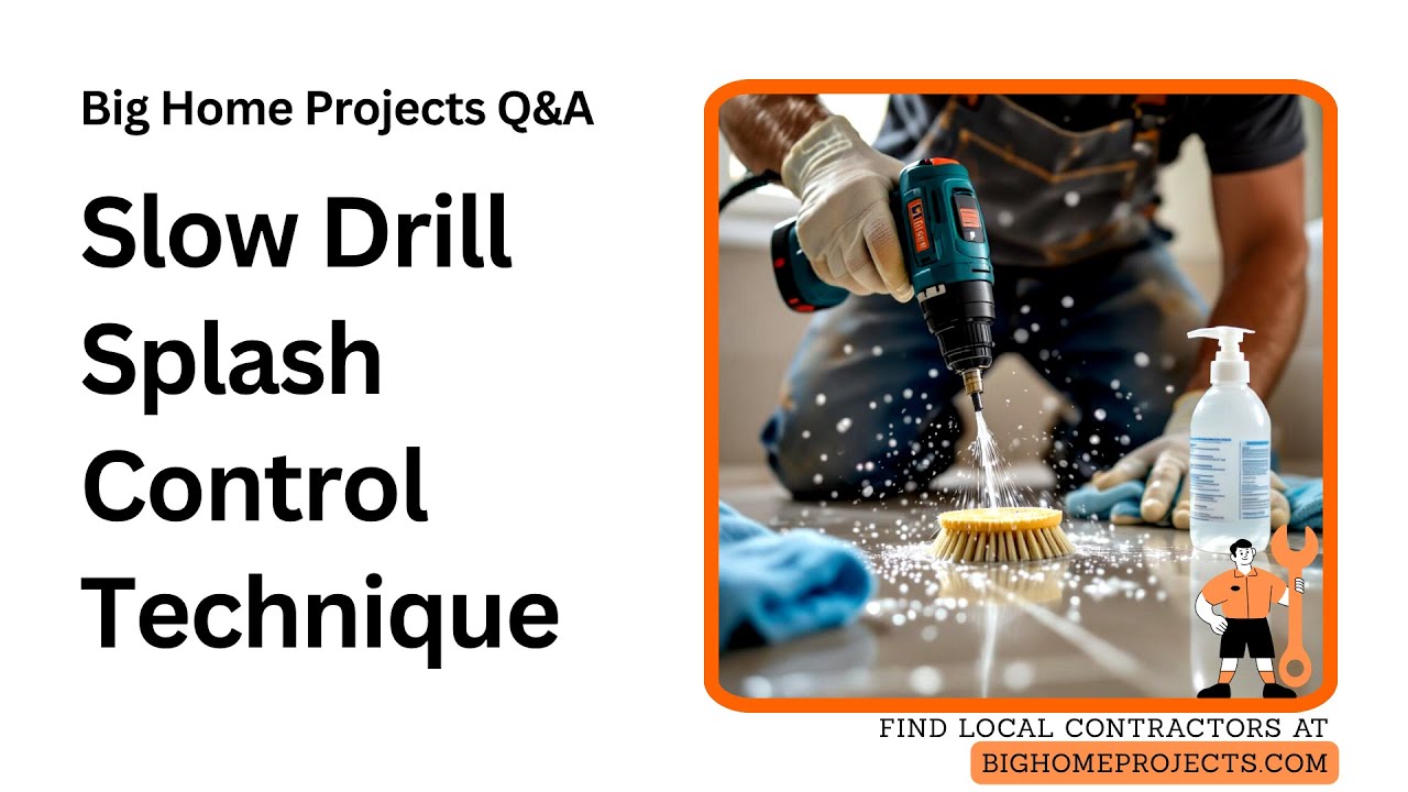 Low-Speed Drill Brush Splash Control Technique - YouTube