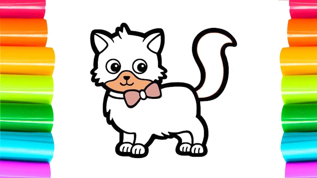 Draw so cute animals easy Cat SIMPLE CAT DRAWING How to draw an easy ...