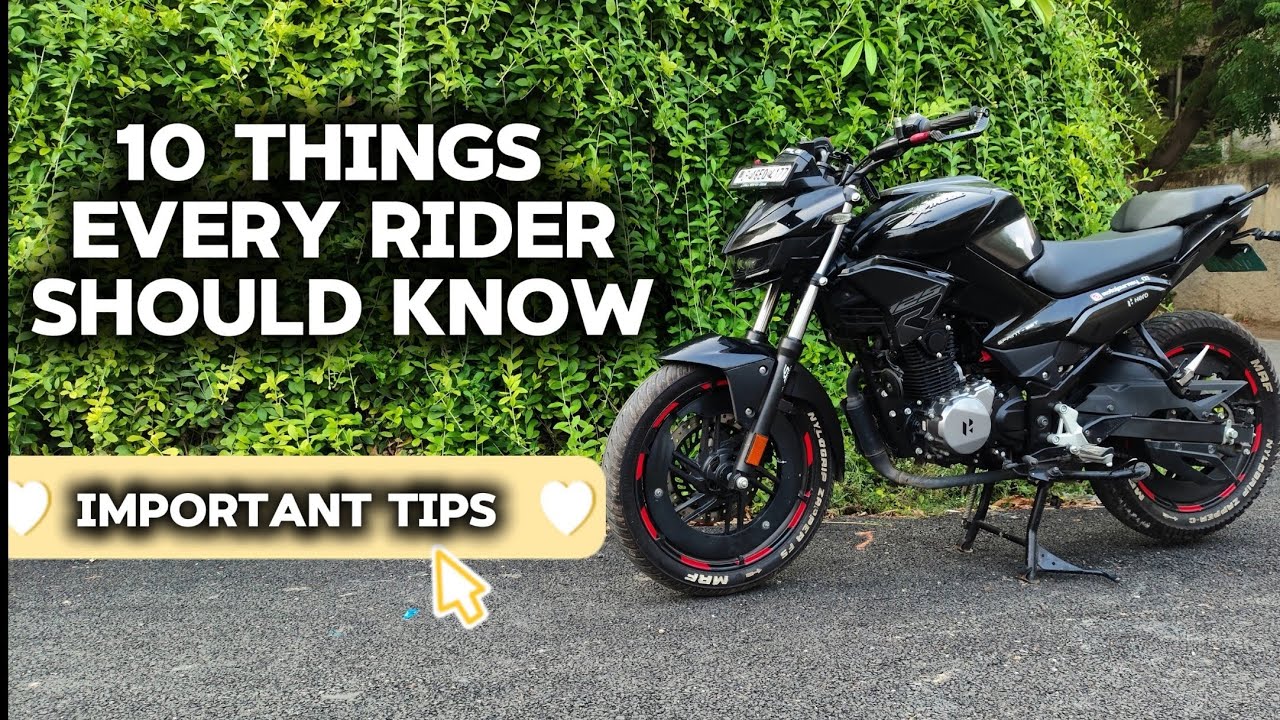 10 things every rider should know || Bike tips || regular kya kya check ...