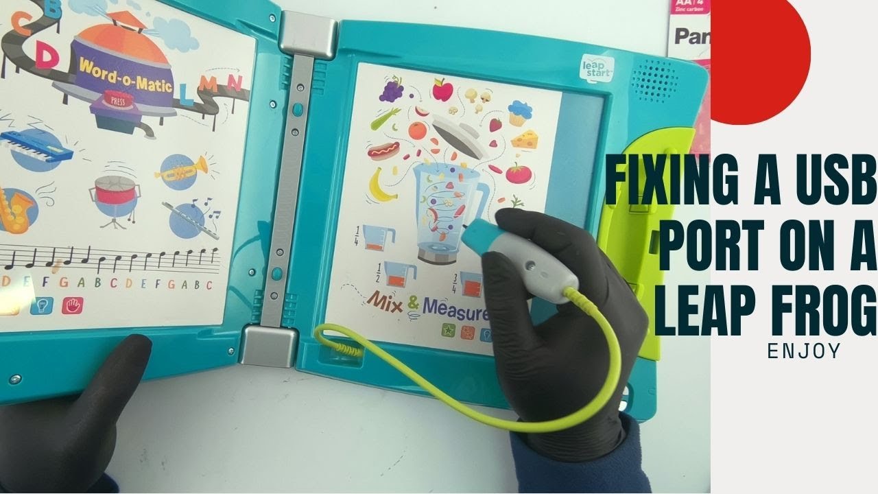 Fixing a usb port on a Leap Frog - YouTube
