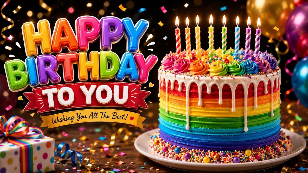 Happy Birthday To You Song 🎂 | Best Birthday Wishes & Celebration Video ...