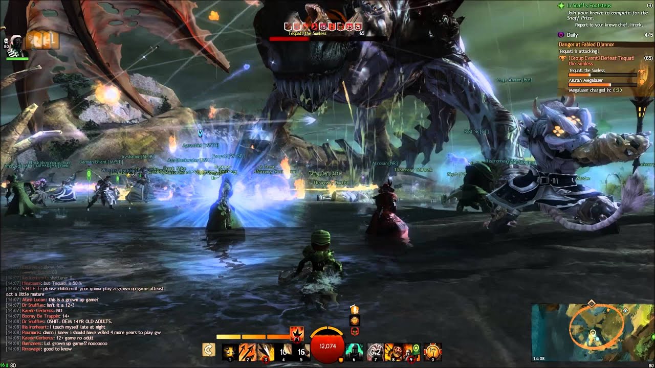 GW2 - Tequatl the Sunless - Dragon - Odyssey - YouTube