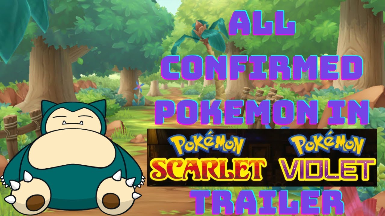 All Old Pokemon Confirmed in Pokemon Scarlet and Violet Trailer. - YouTube
