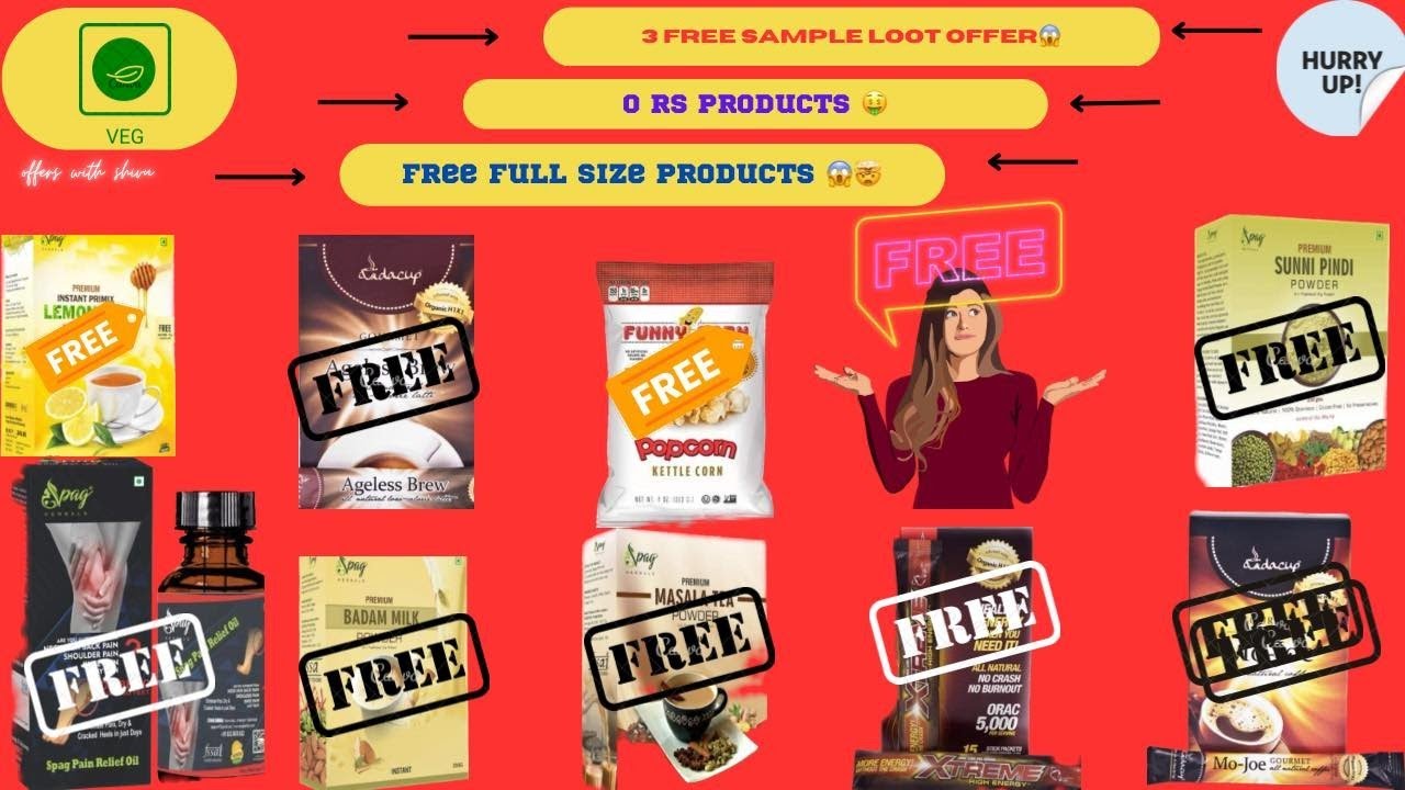Free sample loot offer🔥free full size products💯💯 3 free samples🤩# ...