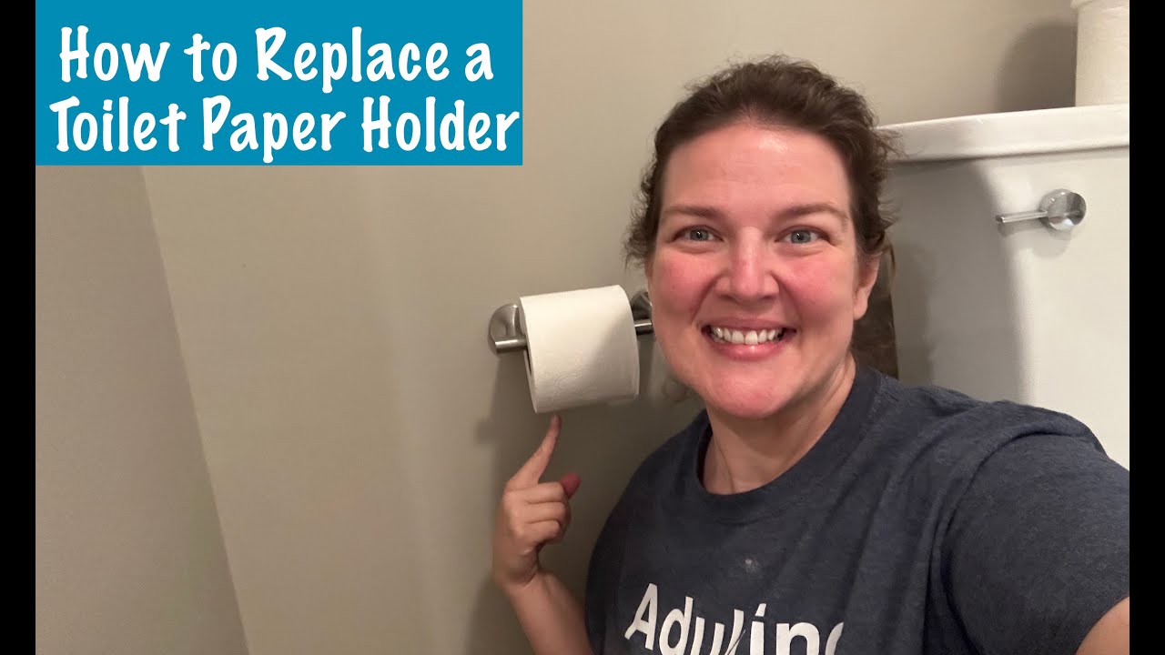 How to Replace a Toilet Paper Holder - YouTube