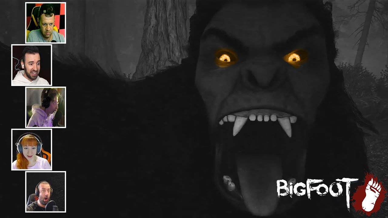 Реакция Летсплейщиков на Бигфута в Bigfoot Youtube