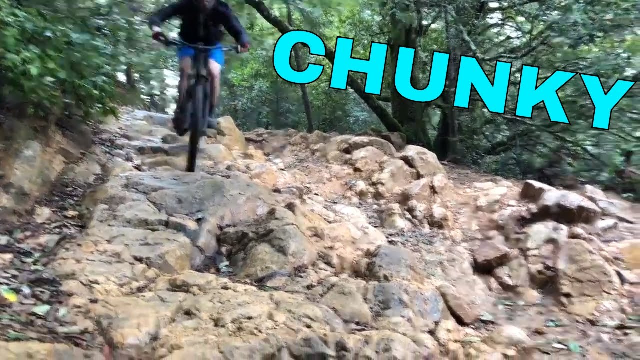 Chunky Rock Rolls on Manzanita Trail at Skeggs Point - YouTube