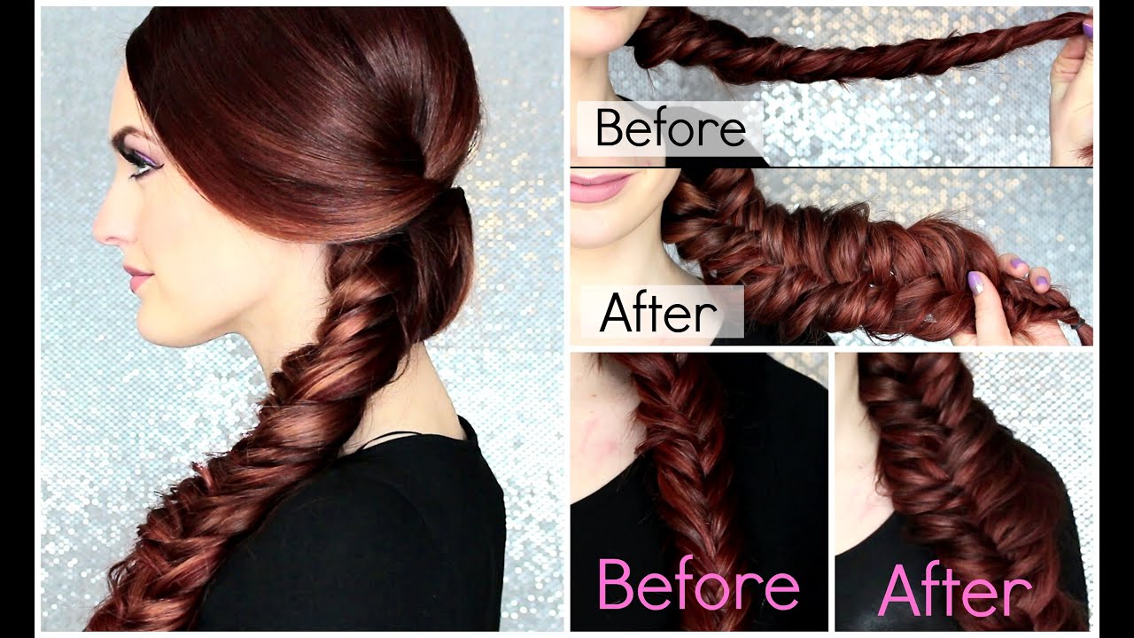Big Sexy Fishtail Braid Tutorial + How to keep it from falling out! - YouTube