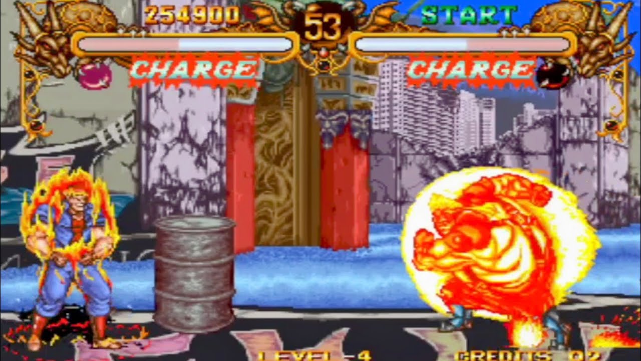 Double Dragon - BURNOV arcade 1995 neo geo fighting game - YouTube