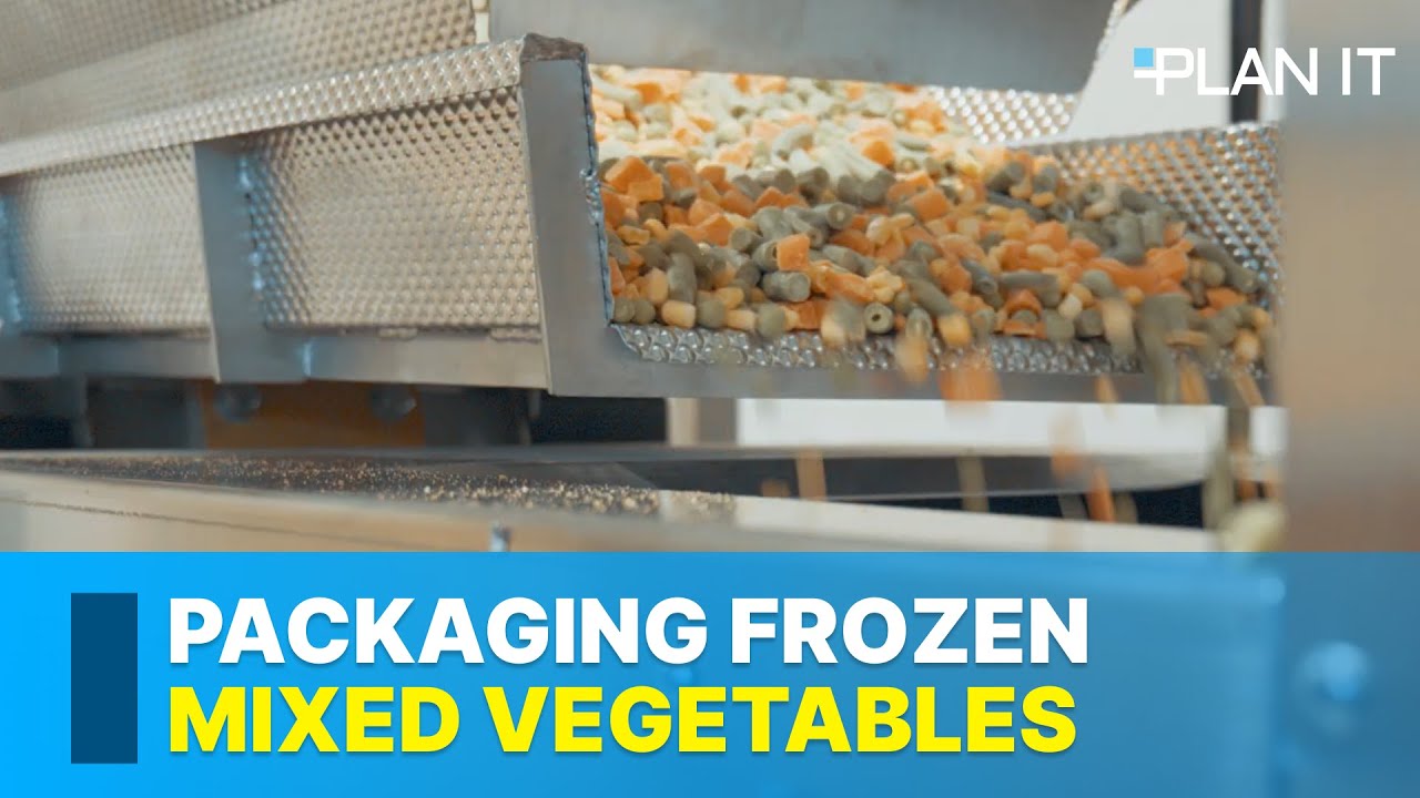 How to Pack a Kitchen Staple: Frozen Mixed Vegetables - YouTube