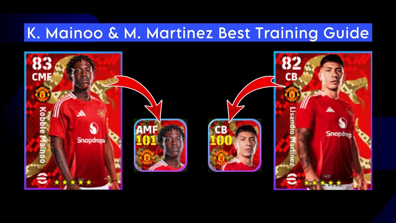 Free K. Mainoo & L. Martinez Best Training Guide in eFootball 25, How ...
