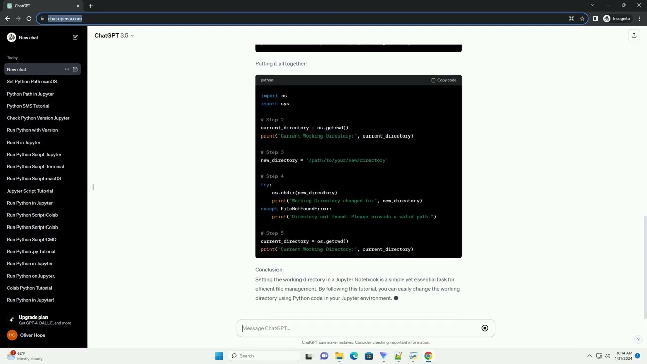 How To Set Working Directory In Jupyter Notebook Python YouTube How To Set Working Directory In Jupyter Notebook Python YouTube