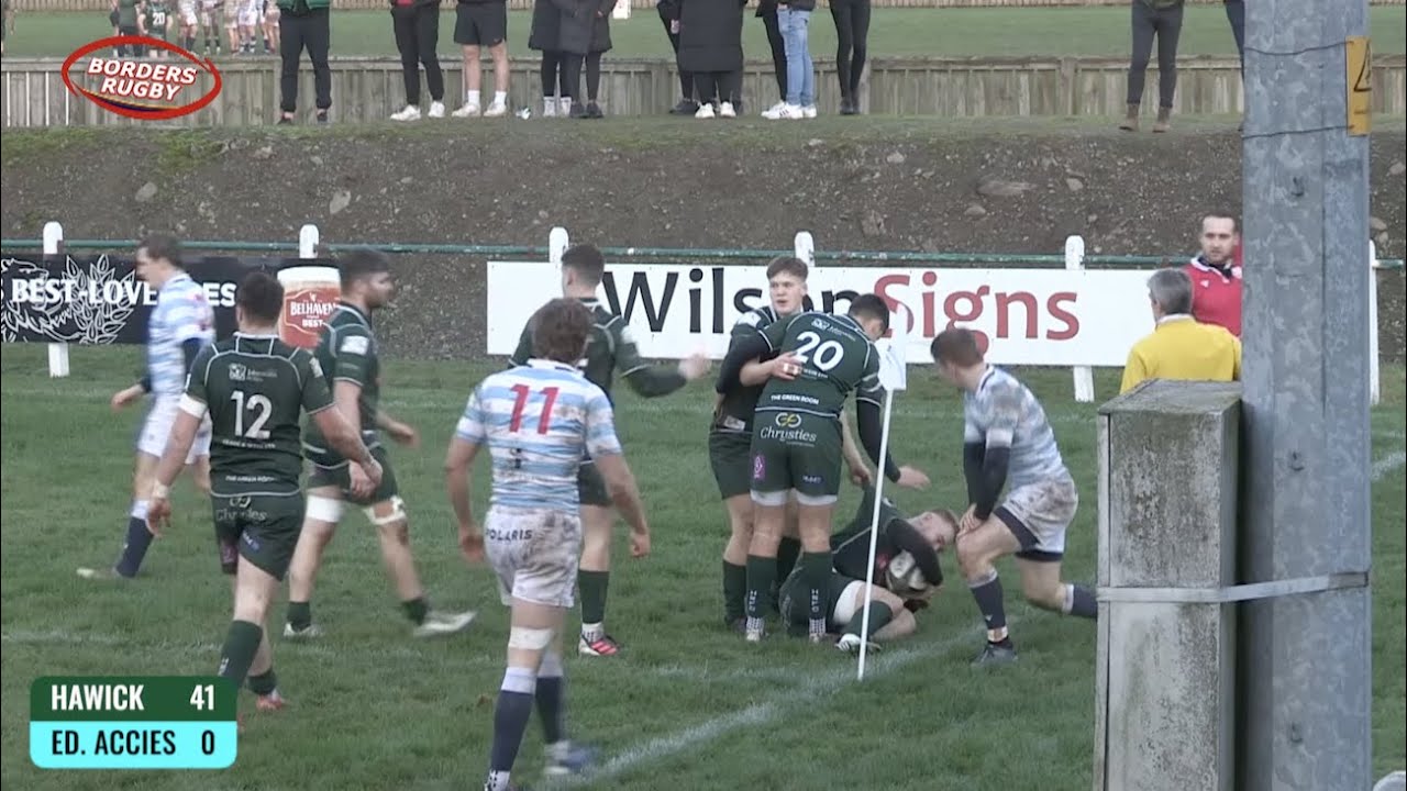 KYLE BRUNTON TRY FOR HAWICK v EDINBURGH ACCIES - 3.12.22 - YouTube