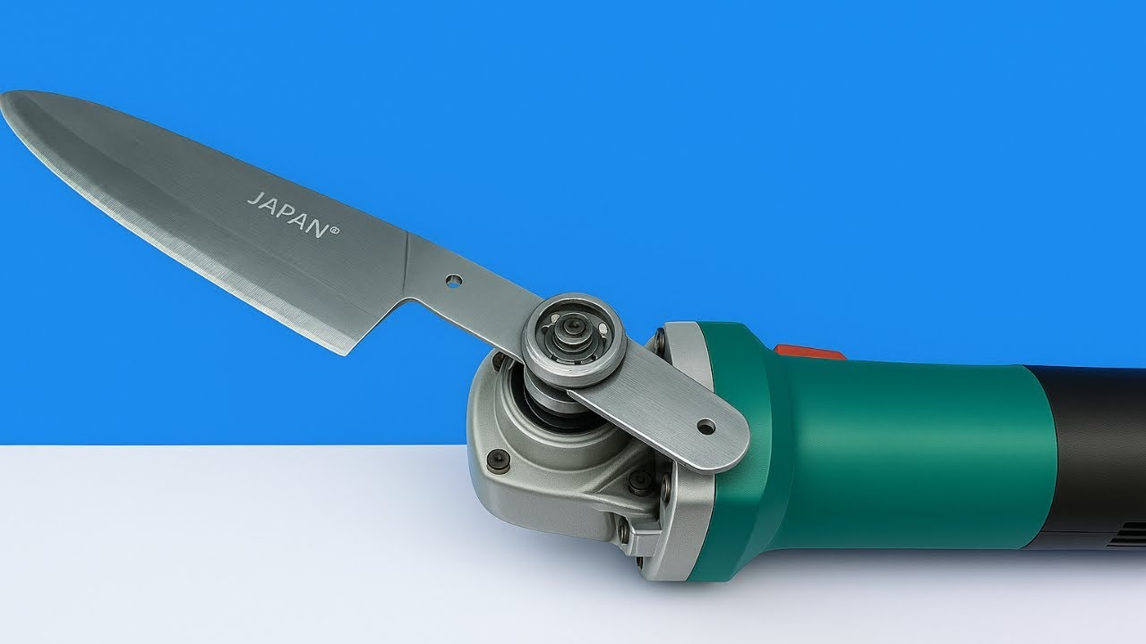 Shocking Invention by a 65-Year-Old Man! Turns an Angle Grinder into a ...