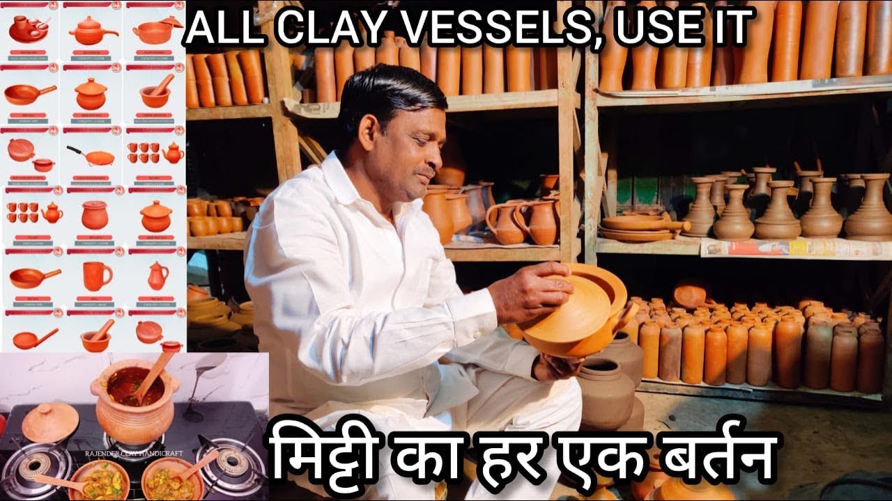 Mitti ke Bartan - Best Soil Utensils || Organic Clay vessels for Daily ...